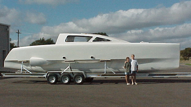 Kurt Hughes 38' Trimaran Trawler | Boat Design Net